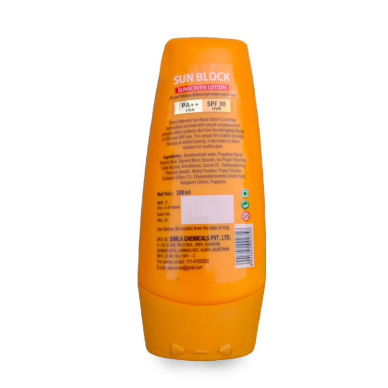 Simco Oxyveda Herbal Care Sun Block Sunscreen Lotion SPF-50 UVB – HTC ...